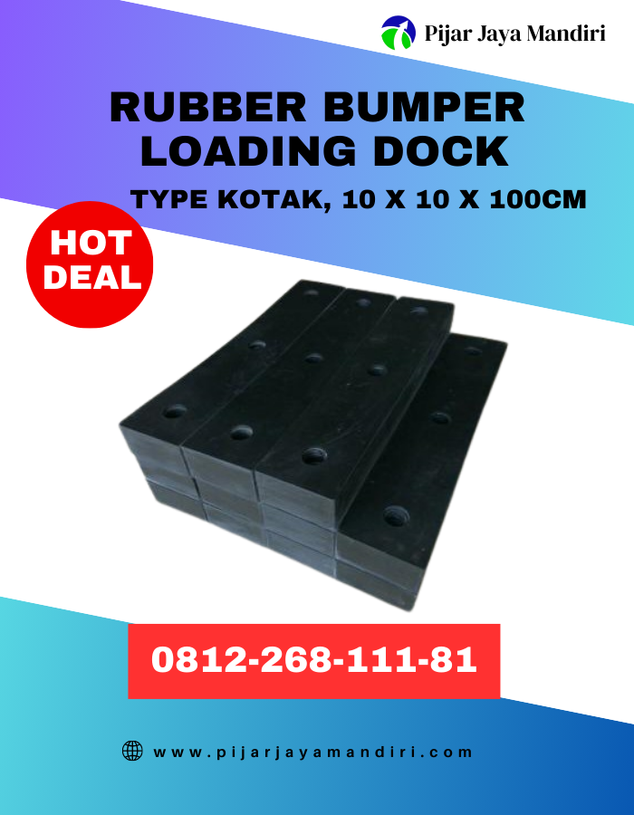 Rubber Bumper Loading Dock Type Kotak Ukuran 10 x 10 x 100cm ...