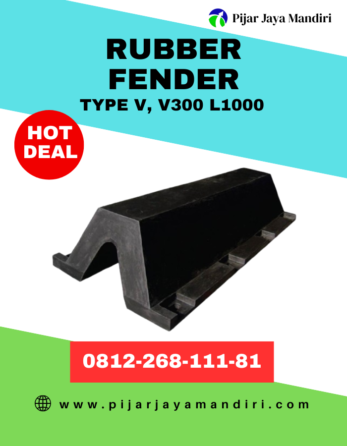 Rubber Fender Type V Ukuran V300 L1000 - PT. Pijar Jaya Mandiri