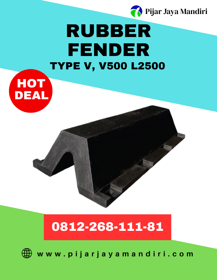 Rubber Fender Type V Ukuran V500 L2500 - PT. Pijar Jaya Mandiri