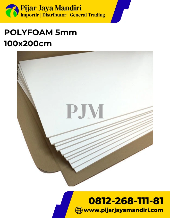Polyfoam 5mm Ukuran 100×200 cm - PT. Pijar Jaya Mandiri